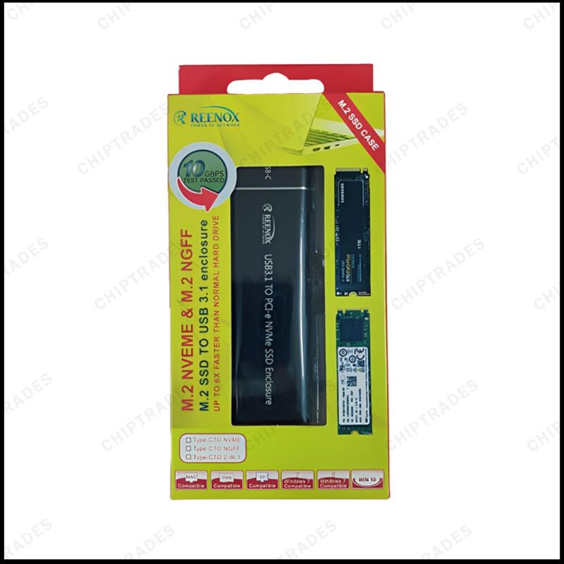 (0425) M2+ NVME & M2 NGFF SSD Dual Protocol ENCLOSURE – CHIPTRADES